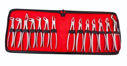 Stainless Steel Api Extraction 12 Forceps Kit